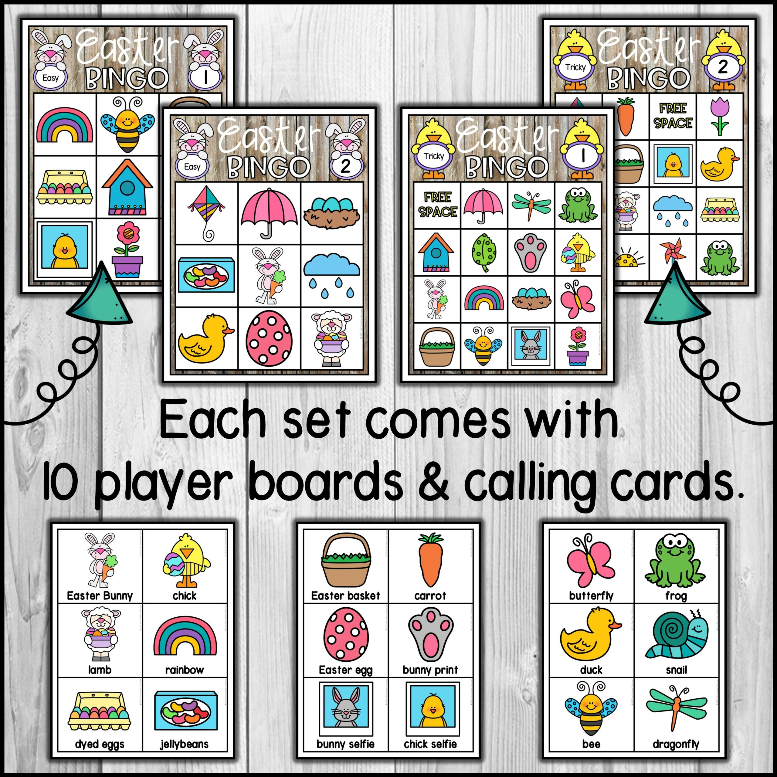 Easter Bingo Games Set | Made By Teachers