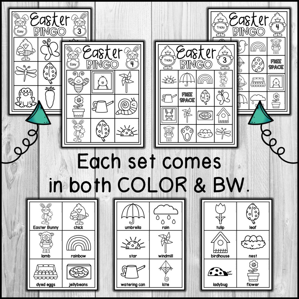 Easter Bingo Games Set | Made By Teachers