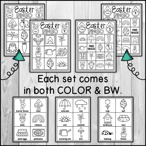 Easter Bingo Games Set | Made By Teachers