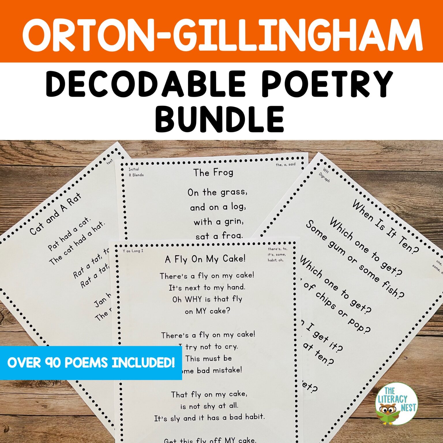 Phonics Poems Decodable Poetry for Orton Gillingham Activities | Made ...