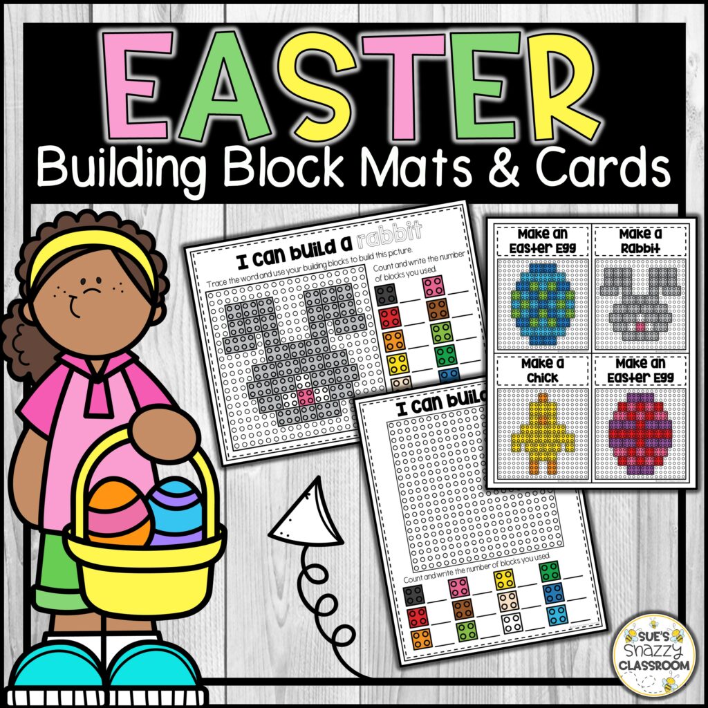 Easter Building Blocks Activity Mats | Fine Motor Task Cards | Math ...