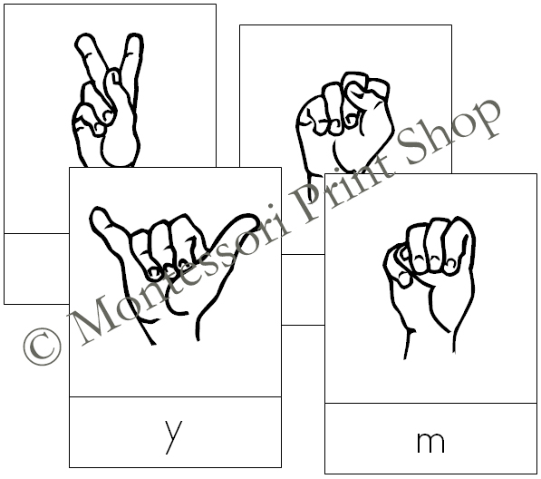 American Sign Language Letter Cards | Made By Teachers