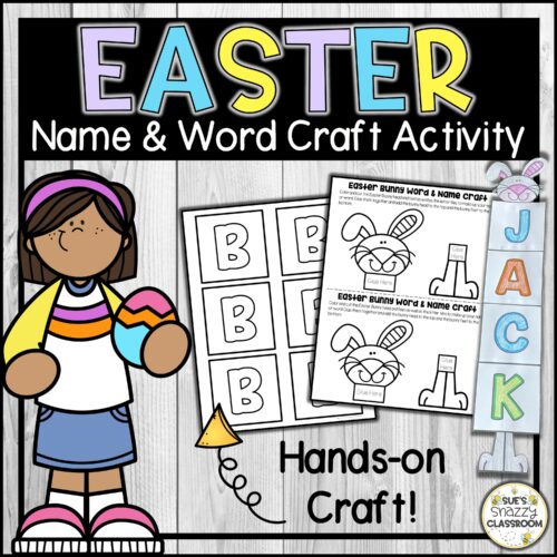 Easter Name Craft Activity | Low-Prep Easter Word Center | Made By Teachers