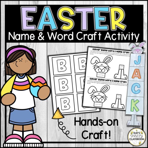 Easter Name Craft Activity | Low-Prep Easter Word Center | Made By Teachers