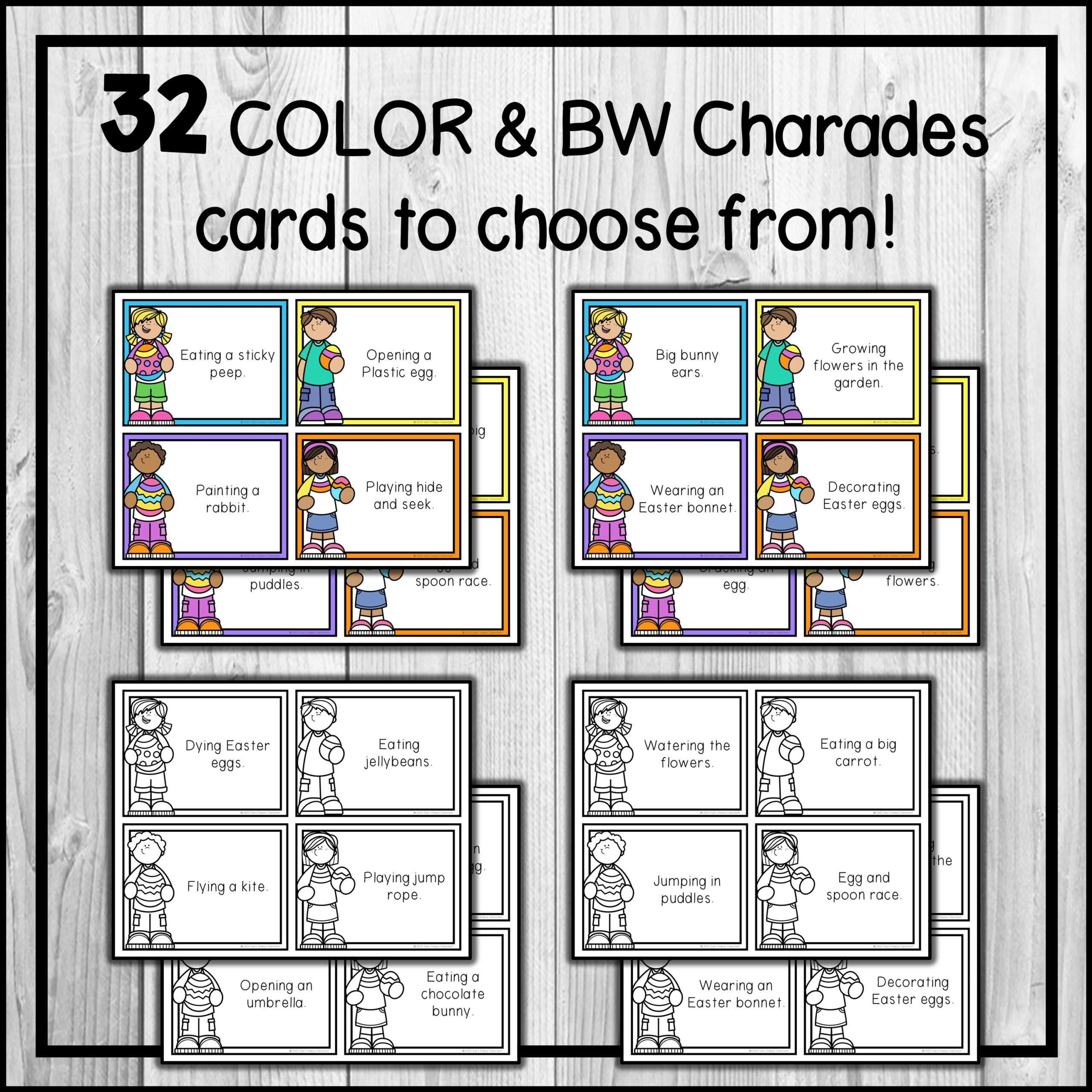 Easter and Spring Games | Charades and Pictionary | Made By Teachers