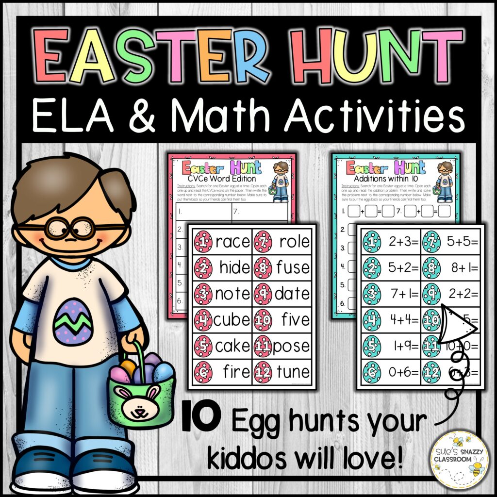 Easter Egg Hunt - ELA and Math Activities | Made By Teachers