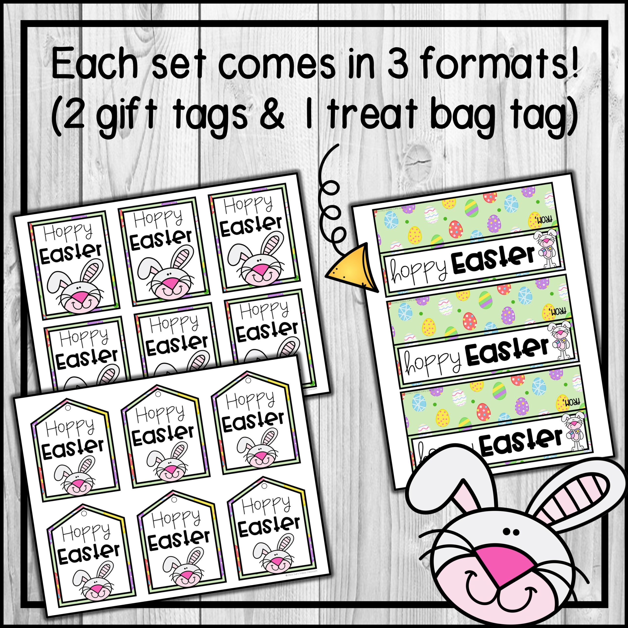 Easter Holiday Themed Gift Tags | Easter Treat Bag Tags and Labels ...