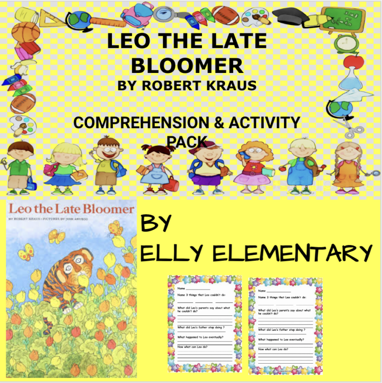 Leo the Late Bloomer Comprehension & Activity Unit | Made By Teachers