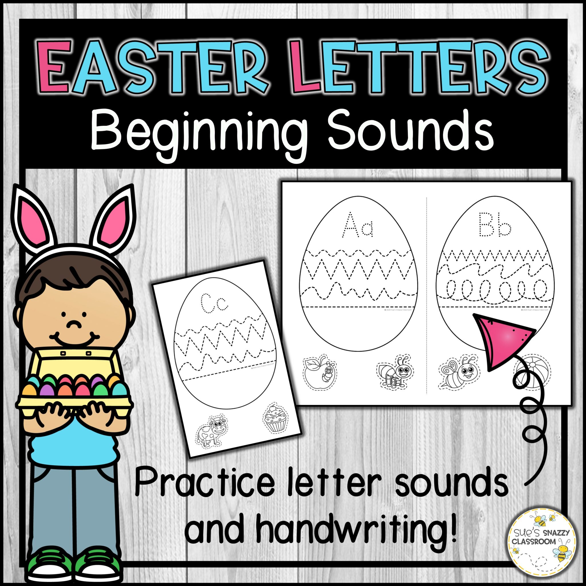 Easter Eggs - Beginning Letter Sounds Practice - Phonics Activity ...
