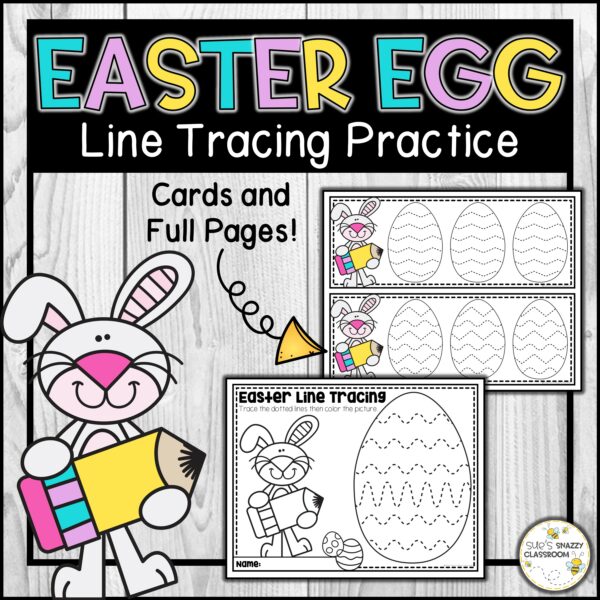 Easter Egg Pre-Writing Line Tracing Practice - Fine Motor Skills ...