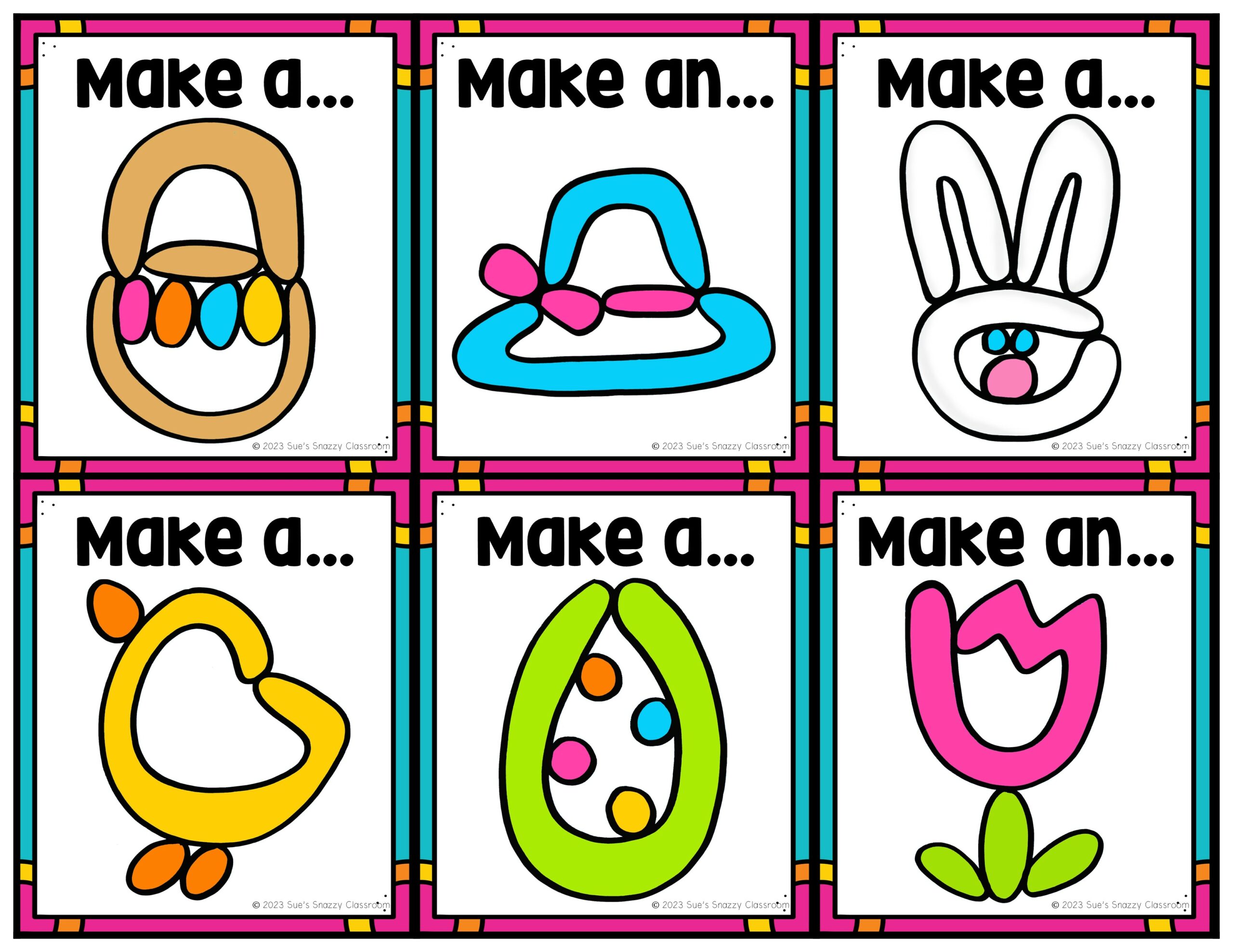 Easter Playdough Cards and Mats | Fine Motor Skills Practice Activities ...