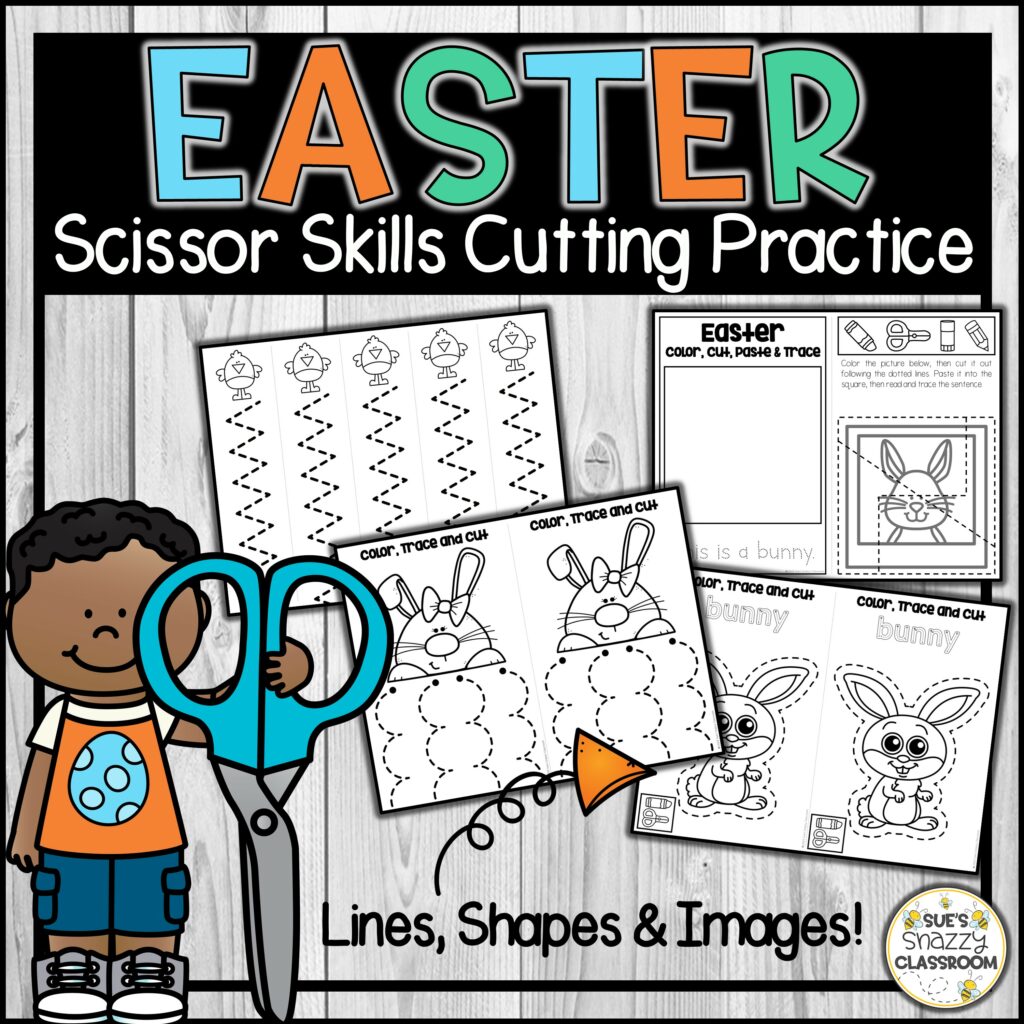 Easter Scissor Skills Cutting Practice | No-prep Fine Motor Skills ...
