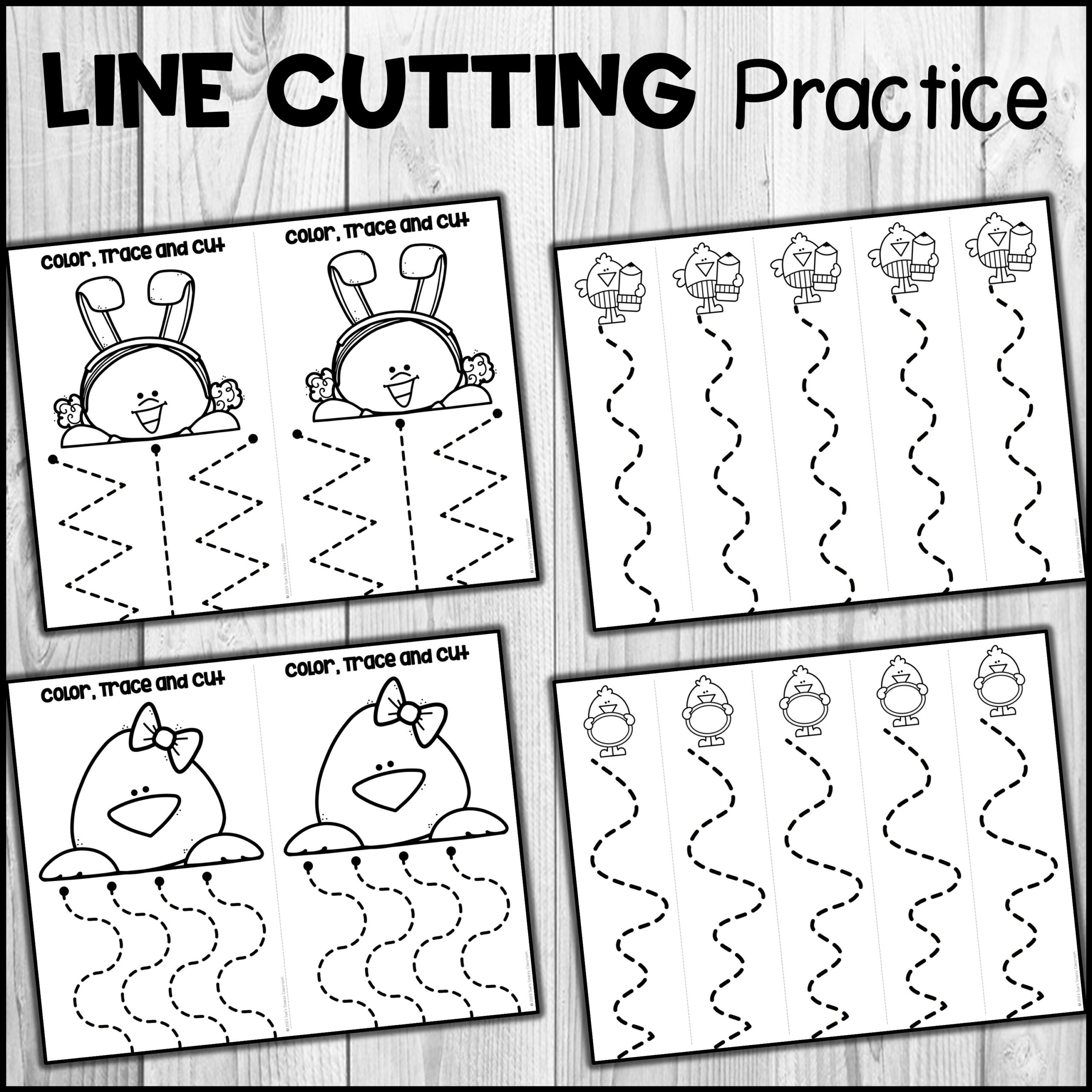 Easter Scissor Skills Cutting Practice | No-prep Fine Motor Skills ...