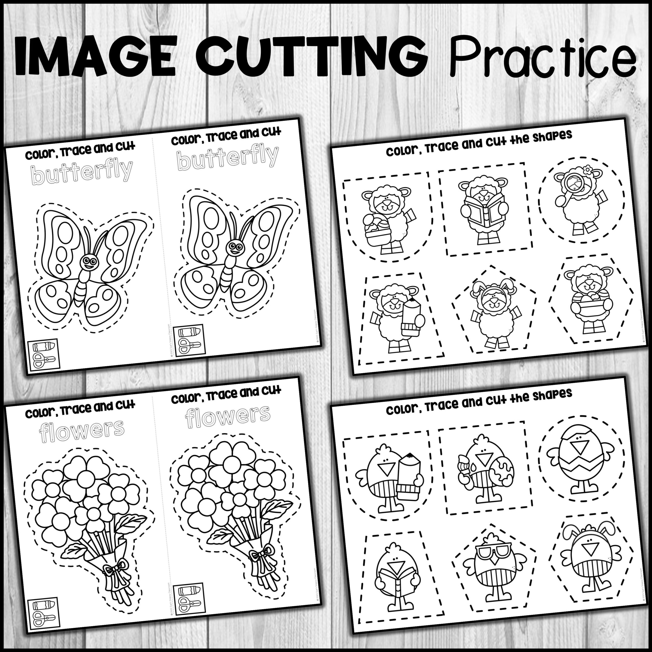 Easter Scissor Skills Cutting Practice | No-prep Fine Motor Skills ...