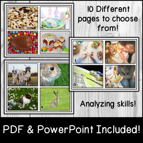 Easter Themed Which One Doesn&#039;t Belong - Critical Thinking Skills ...