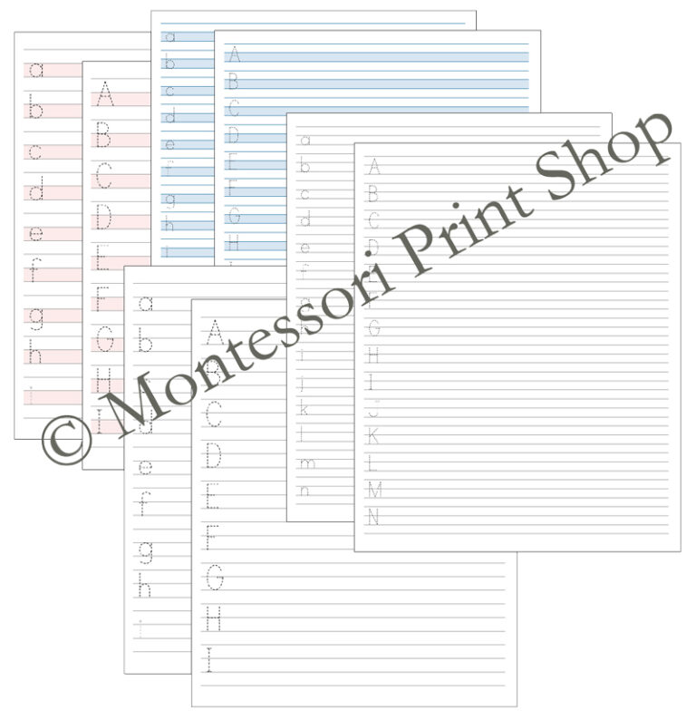 Montessori Writing Paper Bundle | Made By Teachers