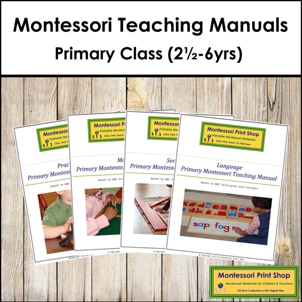 Primary Montessori Teaching Manuals Bundle (2½-6 years old) | Made By ...