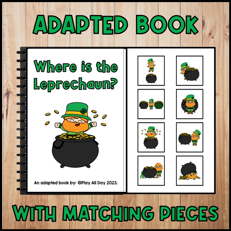 St. Patrick’s Day Prepositions Adapted Book and Flash Cards ...