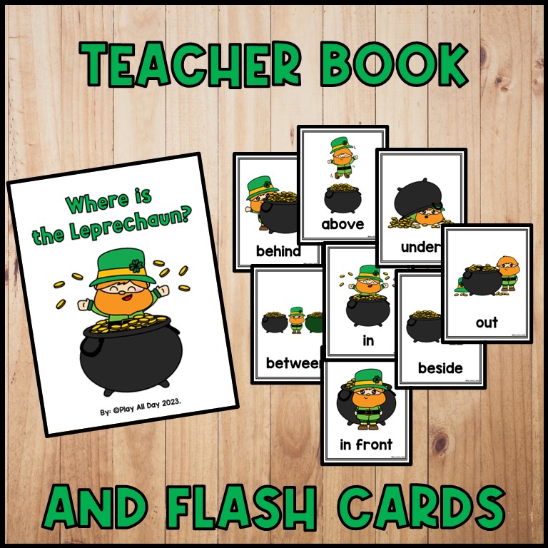 St. Patrick’s Day Prepositions Adapted Book and Flash Cards ...