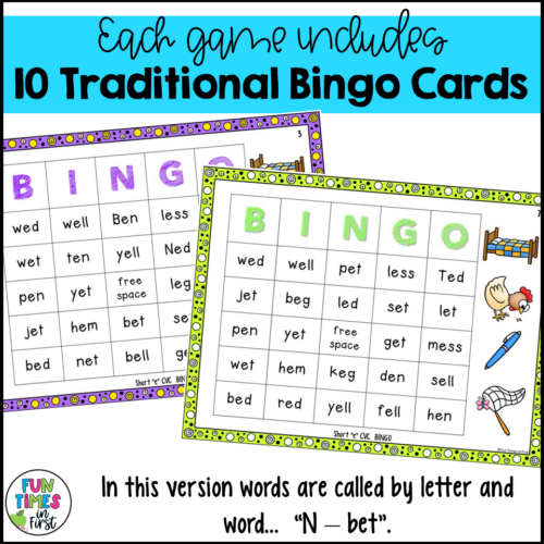CVC BINGO Bundle | CVC Words | No Prep Phonics Games | Made By Teachers