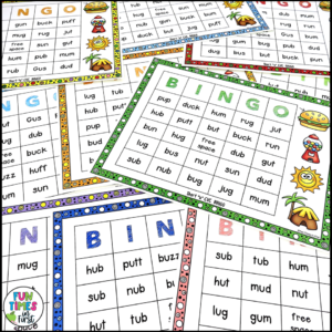 CVC BINGO Bundle | CVC Words | No Prep Phonics Games | Made By Teachers