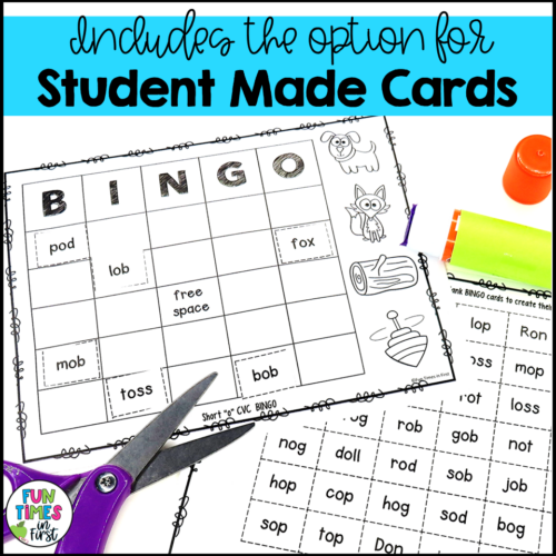 CVC BINGO Bundle | CVC Words | No Prep Phonics Games | Made By Teachers