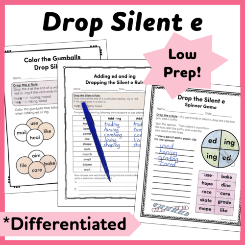 Double the Consonant, Drop Silent e Presentations & Print and Digital ...