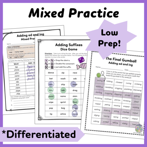 Double the Consonant, Drop Silent e Presentations & Print and Digital ...