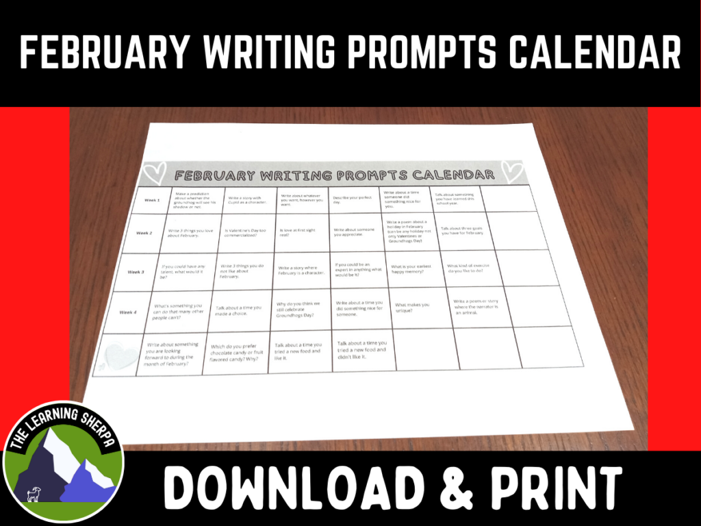 February Writing Prompts | Made By Teachers February Writing Prompts | Made By Teachers