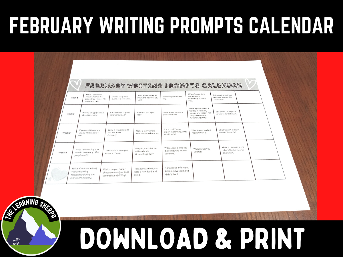 February Writing Prompts | Made By Teachers