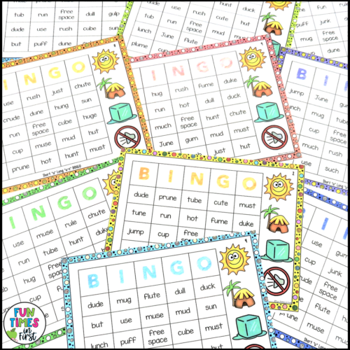 Long and Short Vowels Phonics Bingo Bundle | CVCe Words | No Prep ...