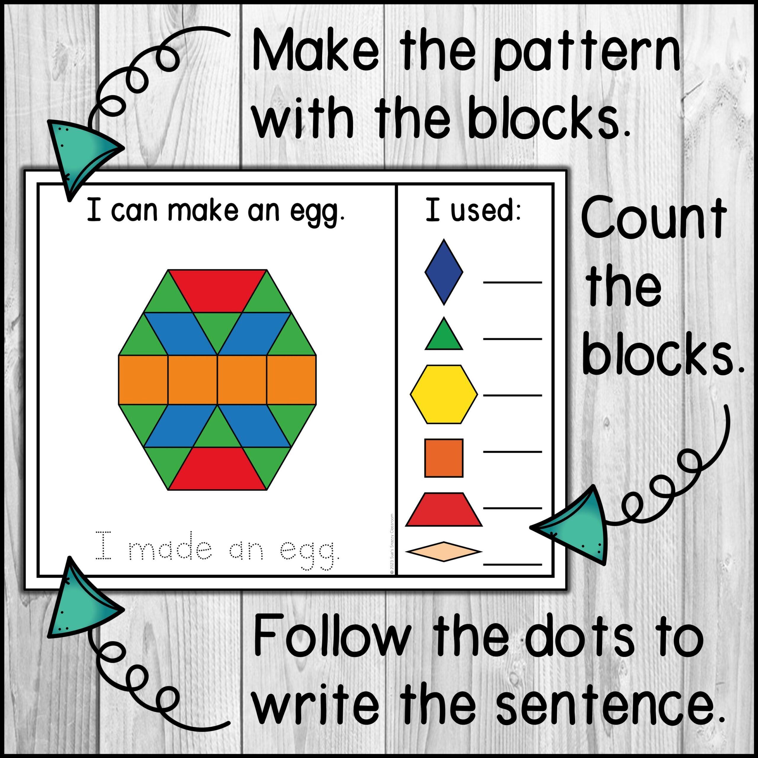 Easter Pattern Block Mats | Easter Math Center | Shape Activity | Made ...