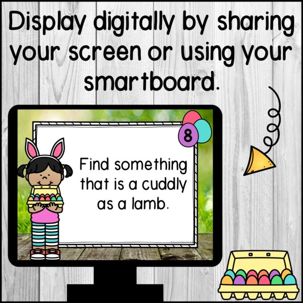 Digital Easter Themed Scavenger Hunt and Directing Drawing Activity ...