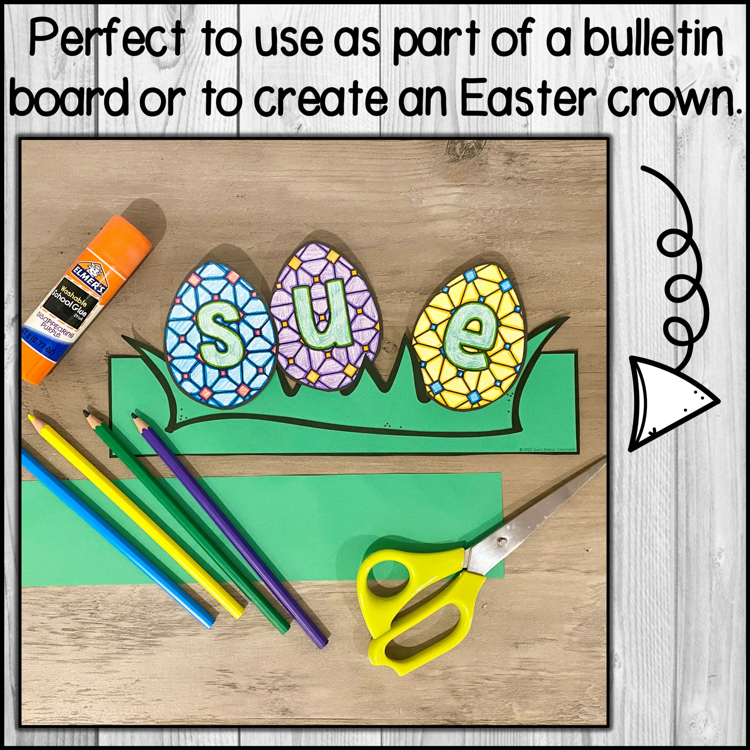 Mindfulness - Easter Egg Word and Name Craft Activity - Mindful ...