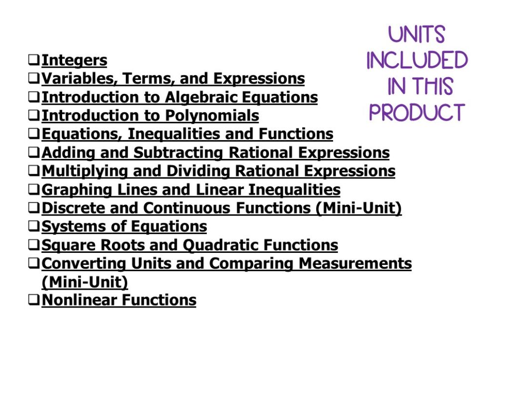 Algebra 1 Guided Notes, Presentation, and Interactive Notebook Bundle ...