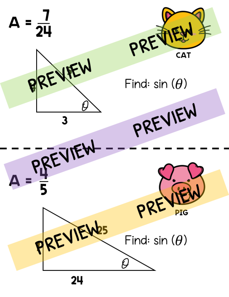 Trig Ratios Scavenger Hunt | Right Triangle Trigonometry Unit | Made By ...