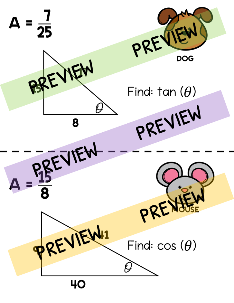 Trig Ratios Scavenger Hunt | Right Triangle Trigonometry Unit | Made By ...