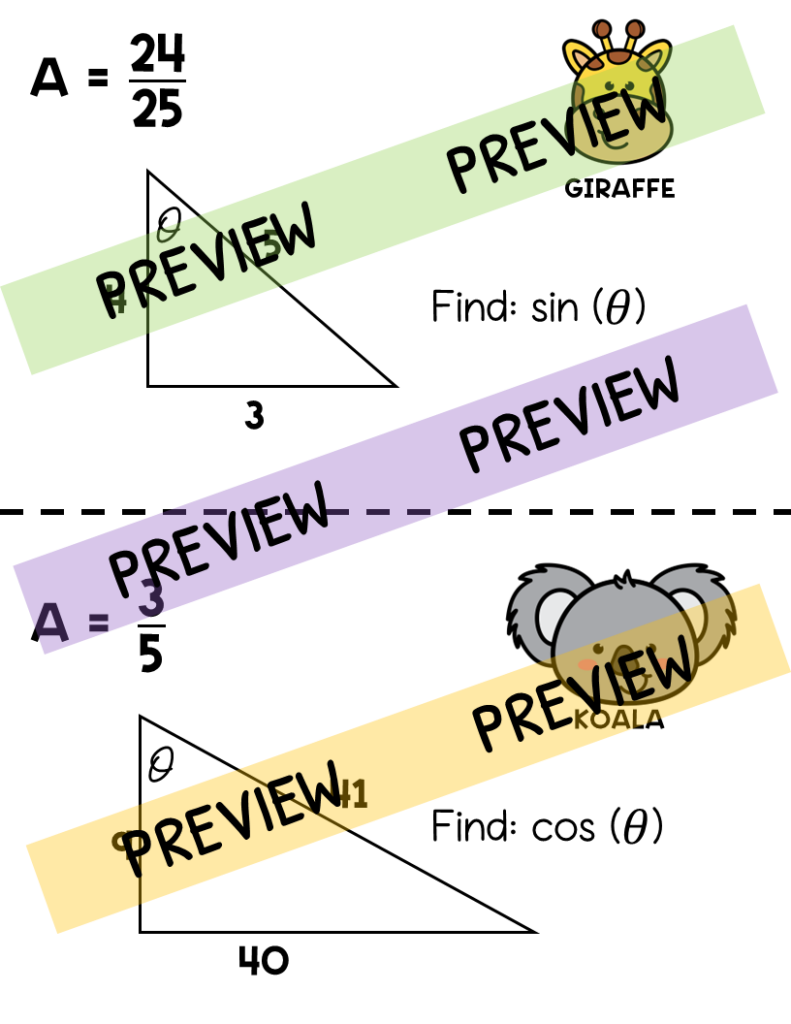 Trig Ratios Scavenger Hunt | Right Triangle Trigonometry Unit | Made By ...