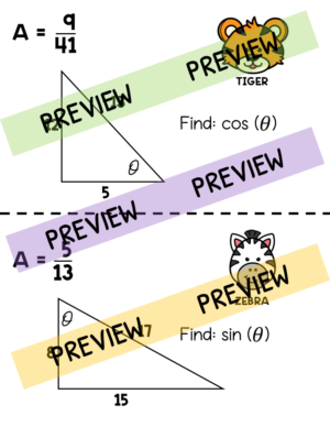 Trig Ratios Scavenger Hunt | Right Triangle Trigonometry Unit | Made By ...