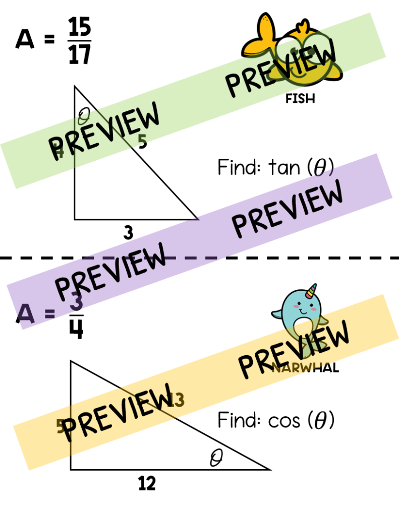 Trig Ratios Scavenger Hunt | Right Triangle Trigonometry Unit | Made By ...