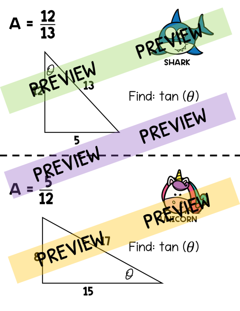 Trig Ratios Scavenger Hunt | Right Triangle Trigonometry Unit | Made By ...