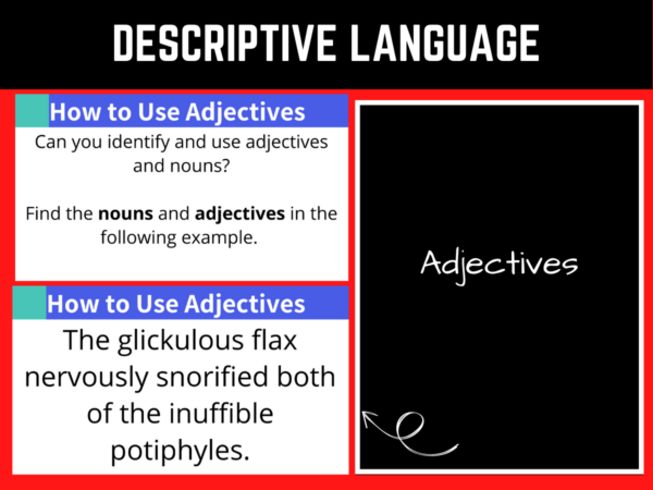 Descriptive Language: Adjective Metaphor and Simile | Made By Teachers