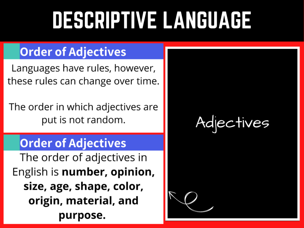Descriptive Language: Adjective Metaphor and Simile | Made By Teachers