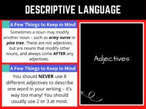 Descriptive Language: Adjective Metaphor and Simile | Made By Teachers