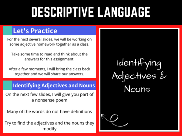Descriptive Language: Adjective Metaphor and Simile | Made By Teachers