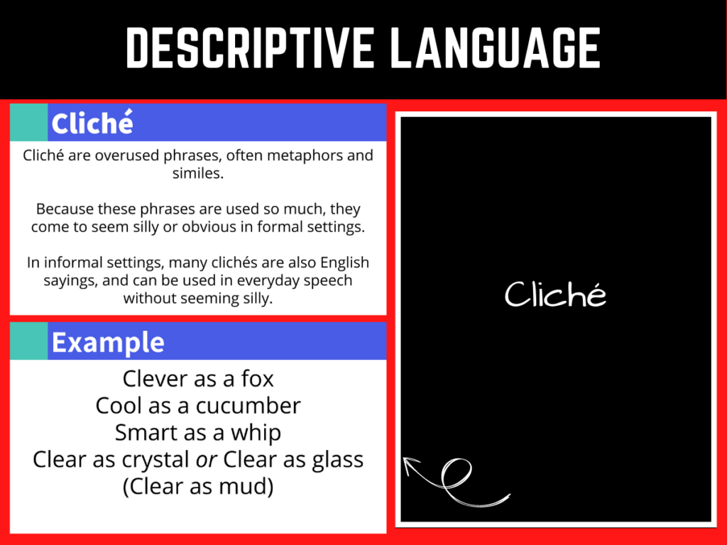 Descriptive Language: Adjective Metaphor and Simile | Made By Teachers