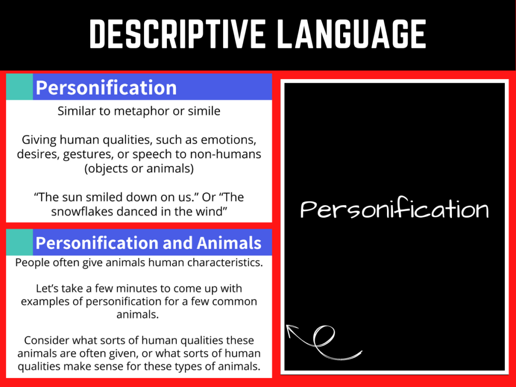 Descriptive Language: Adjective Metaphor and Simile | Made By Teachers