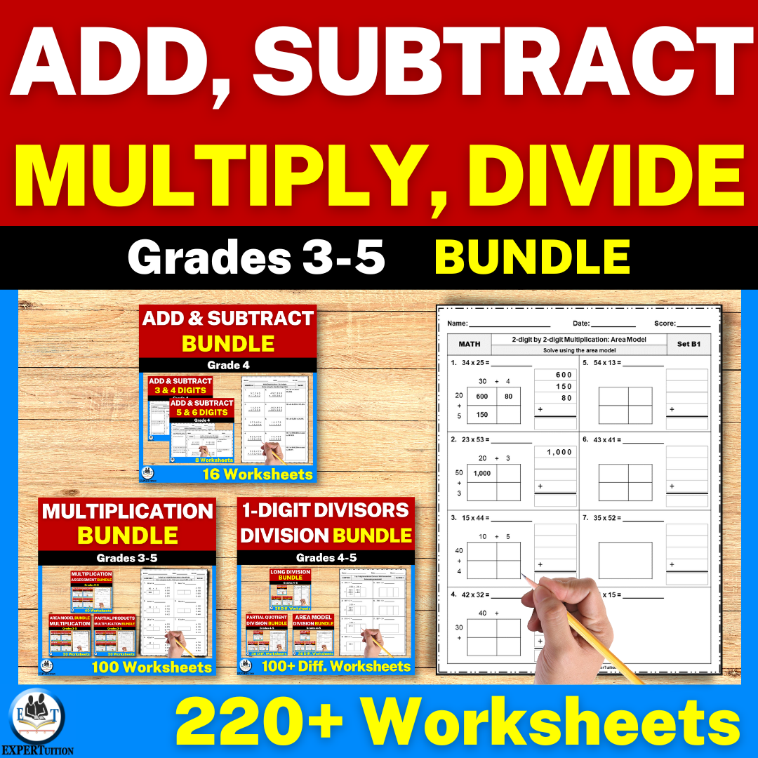 4th Grade Math Spiral Review Worksheets - Quarter 2 | Made By Teachers