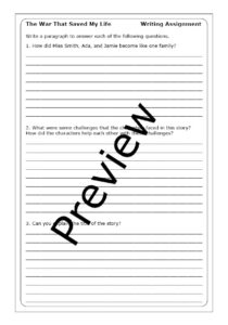 Kimberly Brubaker Bradley "The War That Saved My Life" worksheets ...