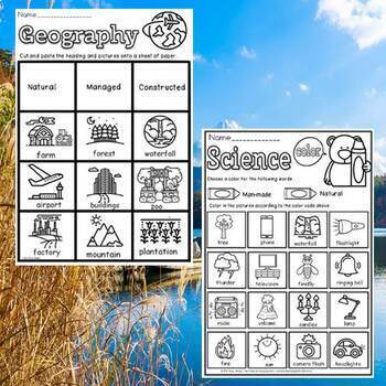 Man- made and natural resources bundle | Made By Teachers